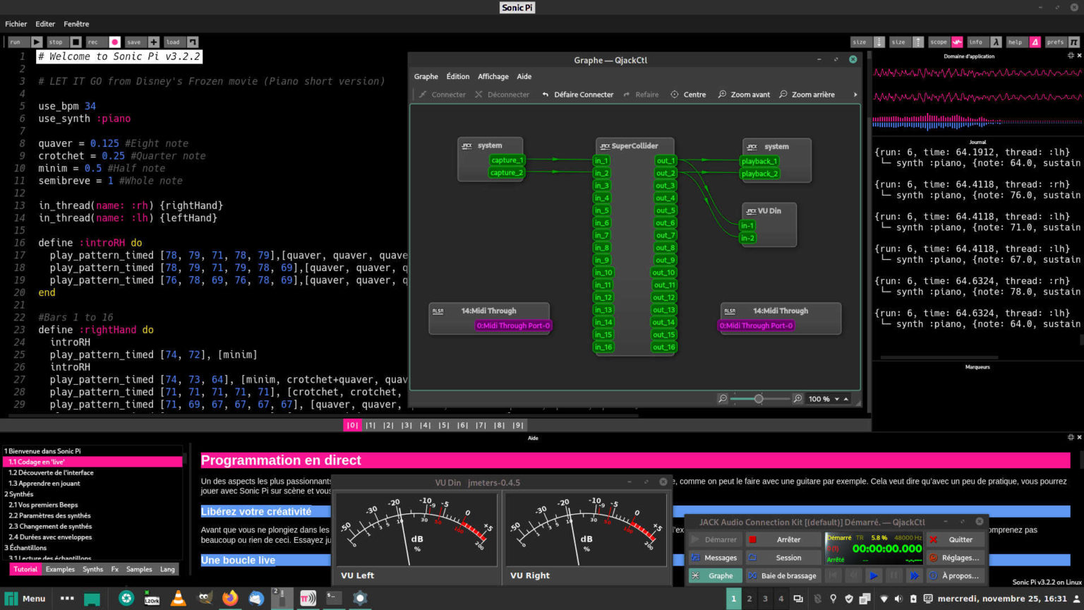 Sonic Pi – un environnement de Codage Musical Live basé sur Ruby – LINUX ♥ ROUEN ♥ Normandie ...